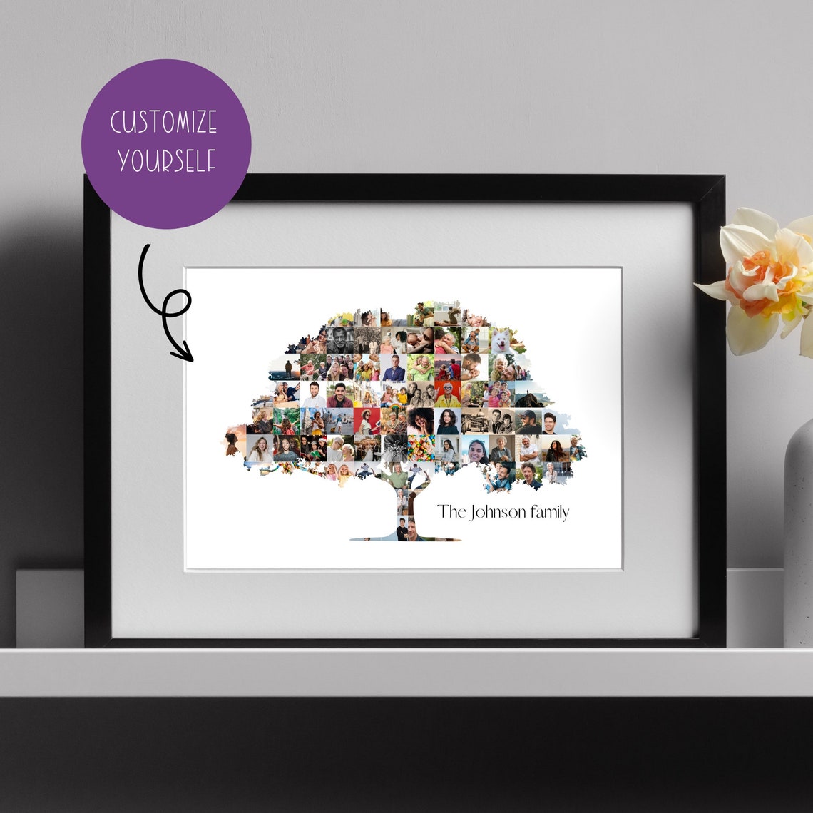 Family Tree Collage Family Tree Photo Collage Template Family Photo ...