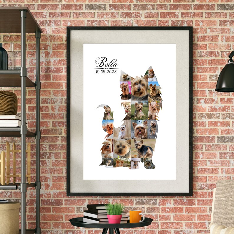 Custom Yorkshire Terrier Photo Collage Canva Template Pet Memorial ...