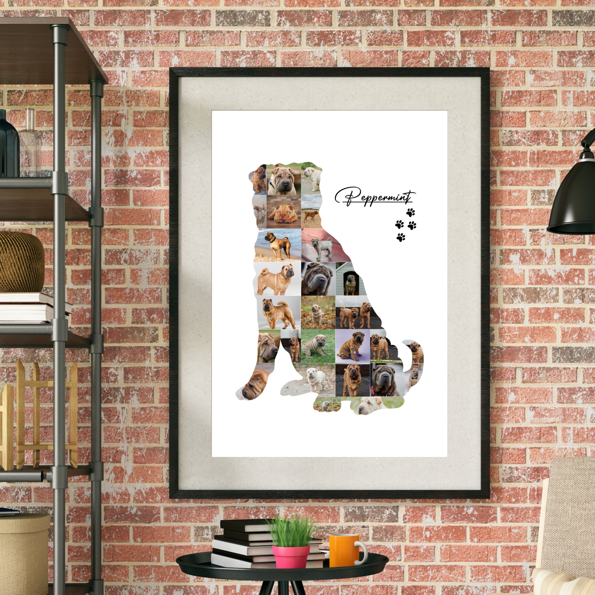 Dog Photo Collage Canva Template Shar-pei Photo Collage - Etsy