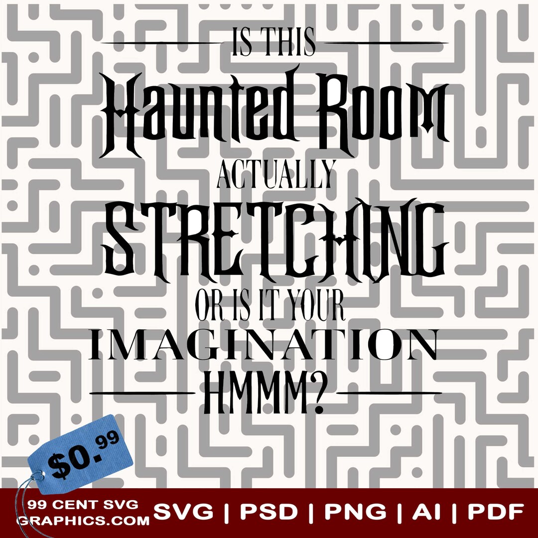 Haunted Mansion Stretching Room Gator SVG Graphics EPC Dxg AI Png for ...
