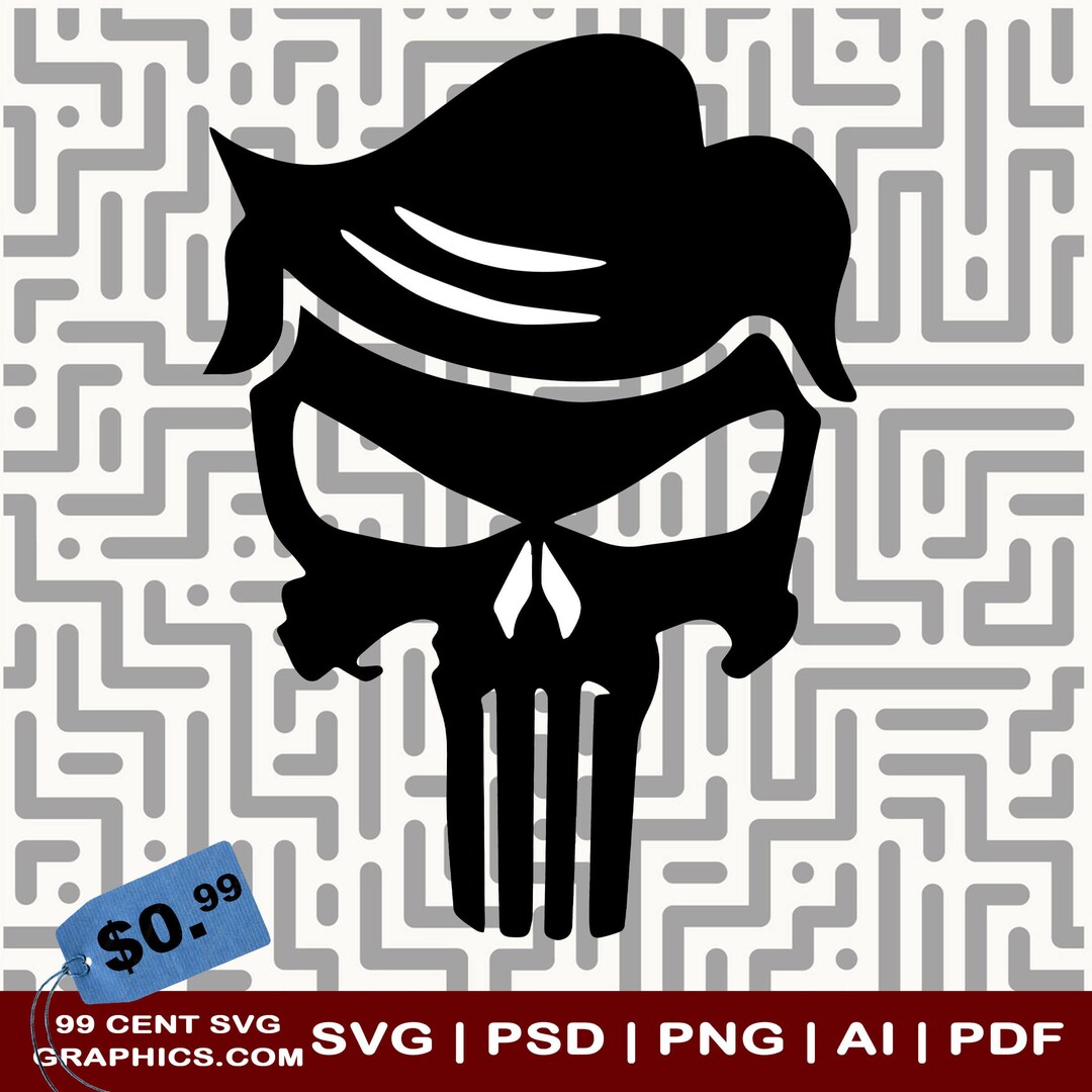 Trump Skeleton Ghost Decal SVG Graphics Epc Dxg AI Png for Cricut ...