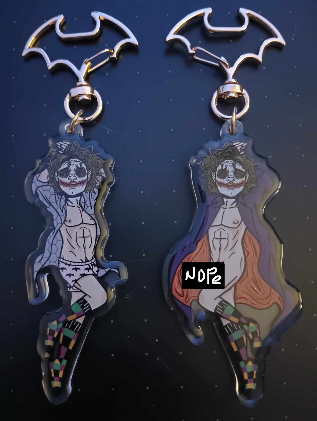 Joker Pinup Keychain (PREORDER) - Etsy