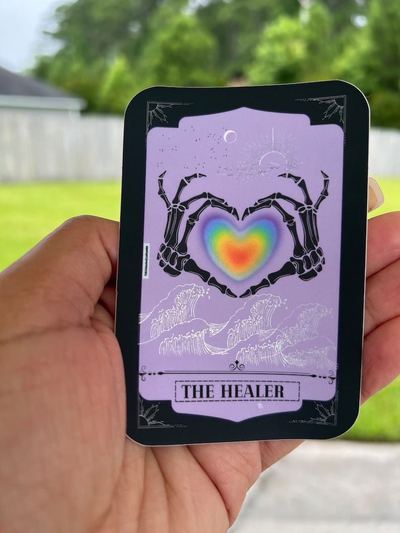 The Healer Tarot Card Sticker, Witchy,empath Sticker, Spiritual Sticker ...
