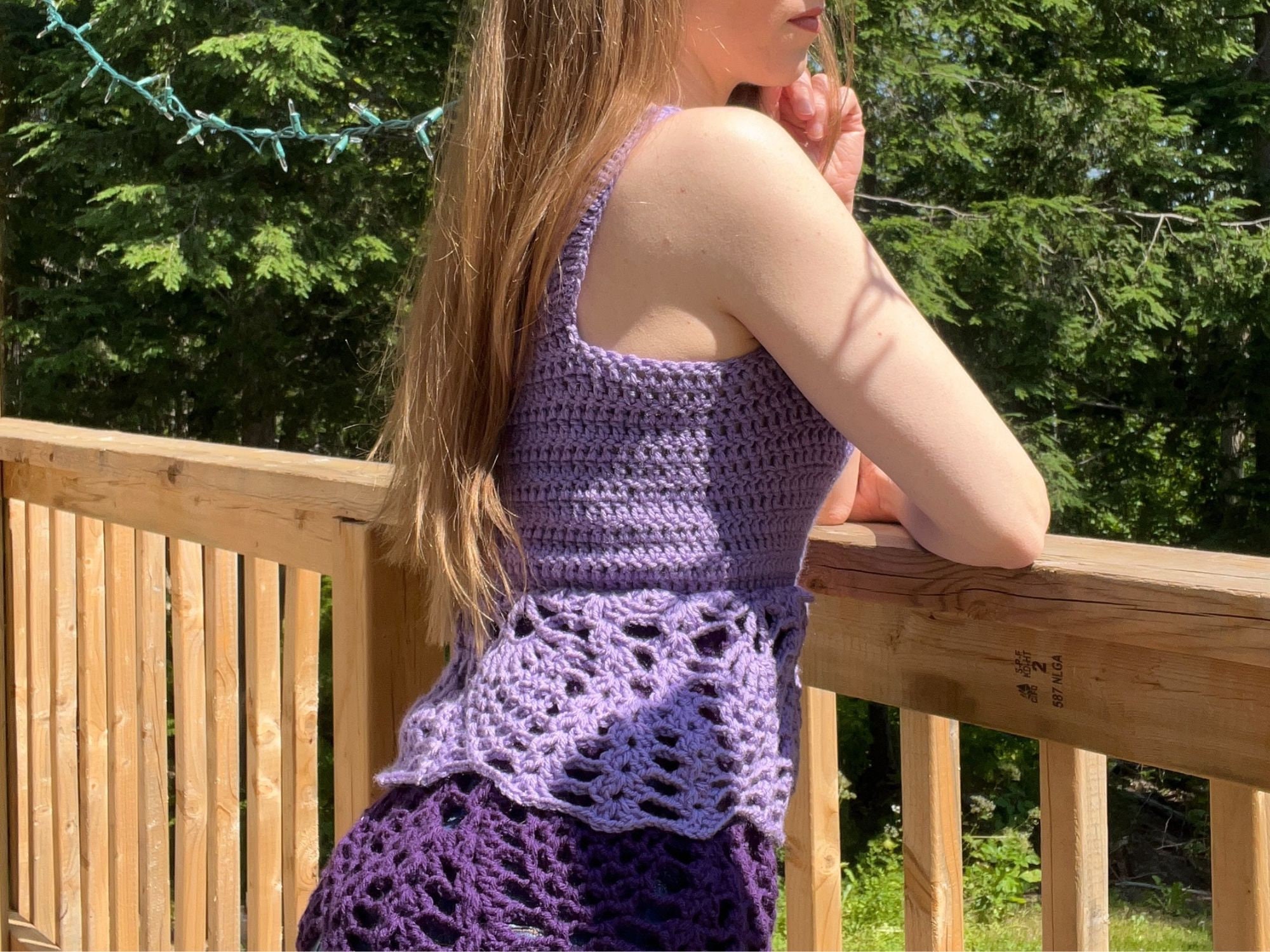 Pdf | OMBRE LACE Tier Tank | Crochet PATTERN by Heatherm | Diy ...