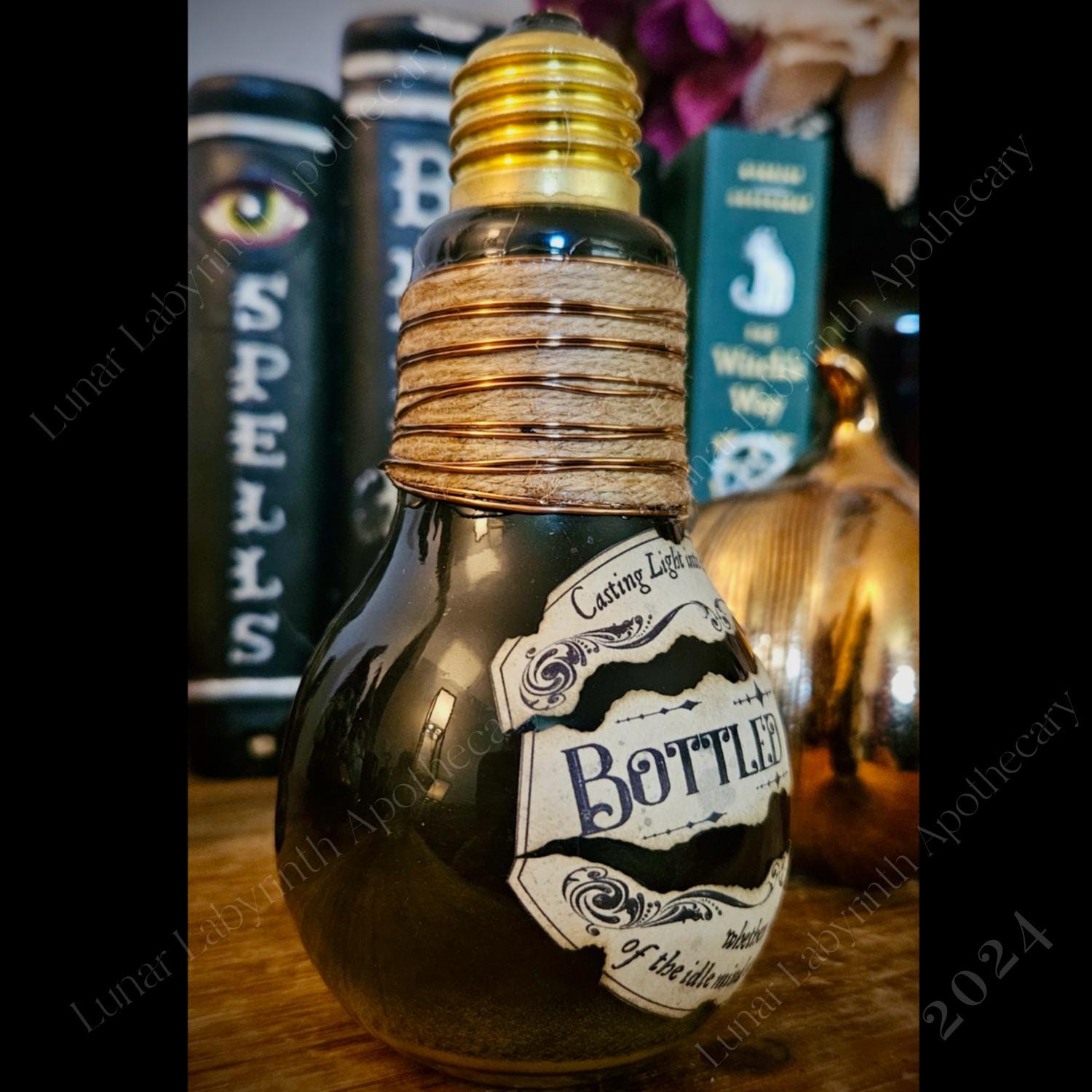 Steampunk Light Potion Bottle: Color Shift Elixir, Gothic Fantasy Decor ...