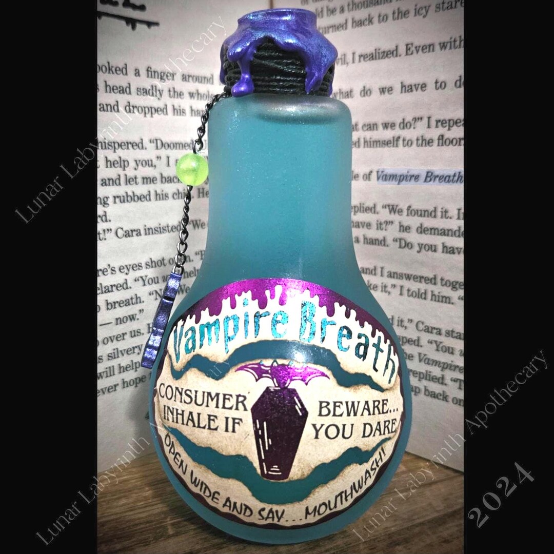 Goosebumps Themed Vampire Breath Bottle - Etsy