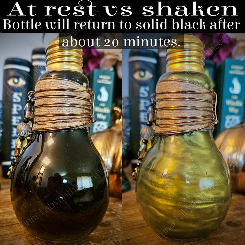 Steampunk Light Potion Bottle: Color Shift Elixir, Gothic Fantasy Decor ...