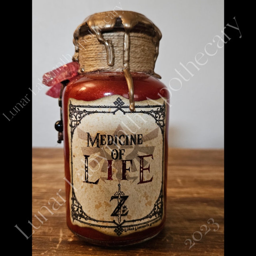 Zelda Life Potion Bottle/medicine of Life - Etsy