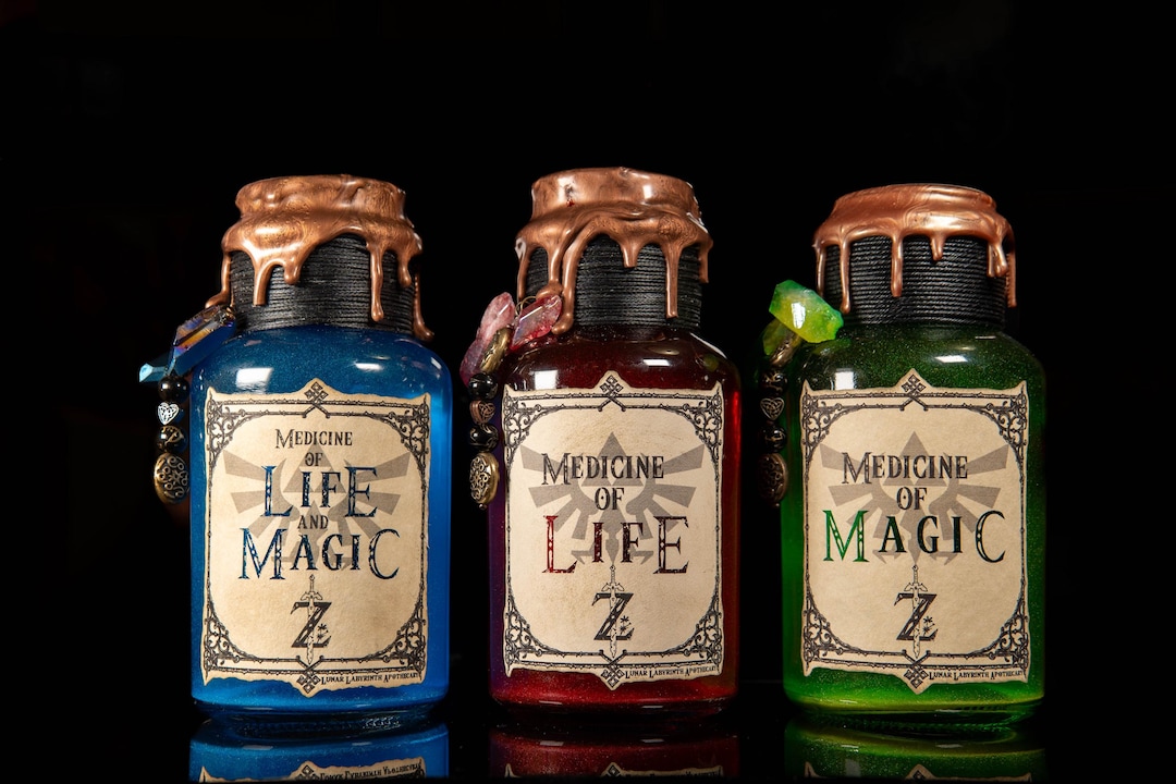 Legend of Zelda Potion Bottle Bundle - Etsy