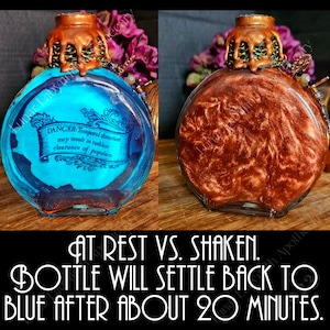 Color Changing Time Travel Potion Bottle: Steampunk Fantasy Decor - Etsy