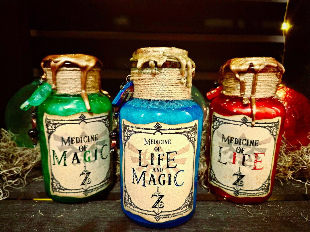 Legend of Zelda Potion Bottle Bundle - Etsy