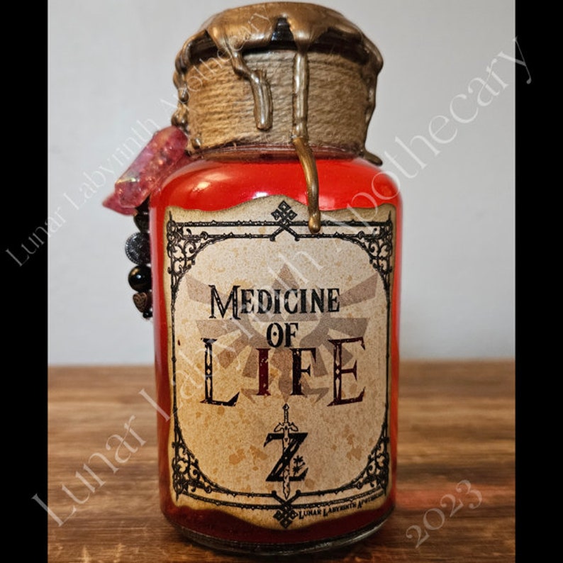 Zelda Life Potion Bottle/medicine of Life - Etsy