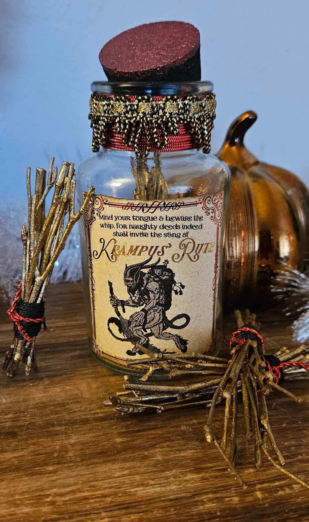 Krampus’ Rute Bottle - Etsy