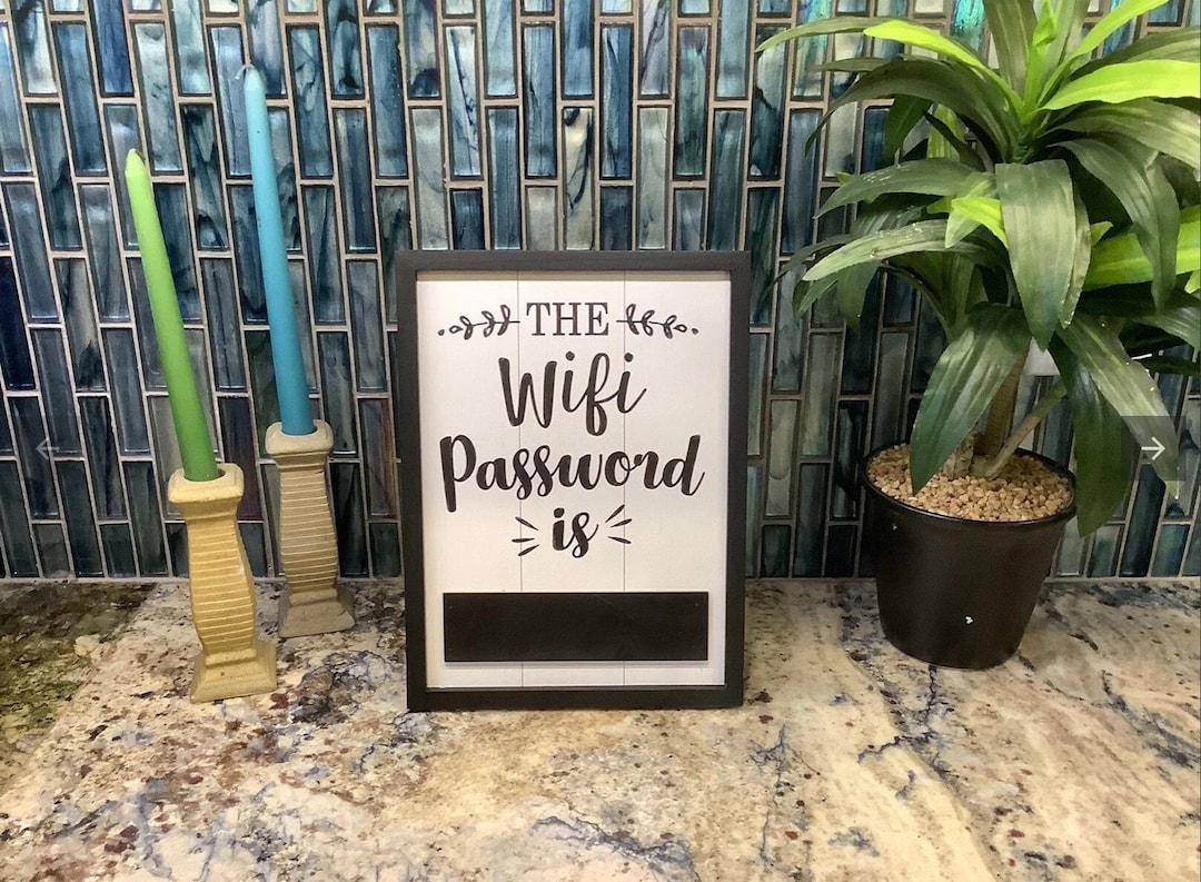 Chalkboard Wifi Password Sign / Cute Wifi Sign / Home Decor / Farmhouse ...