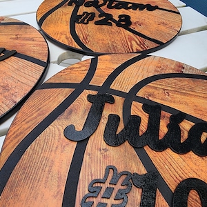 Custom Basketball 3D Wood Wall Sign / Basketball Gifts / Custom ...