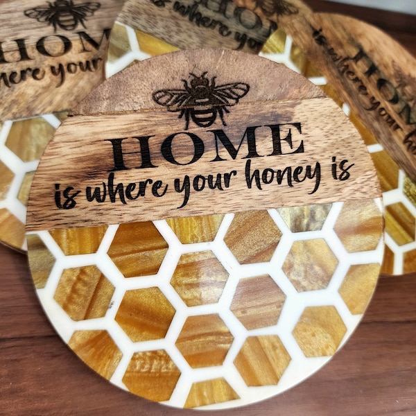 Bee Coasters - Etsy
