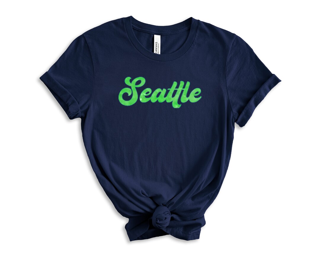 Seattle Glitter Top / Seattle Bling Shirt / Cute Football Tees ...