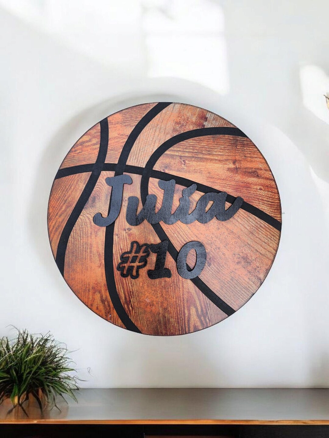 Custom Basketball 3D Wood Wall Sign / Basketball Gifts / Custom ...