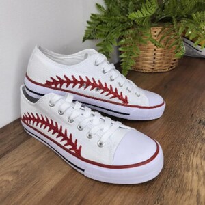 Glitter Baseball Low Top Sneakers / Custom Sneakers / Baseball Glitter ...