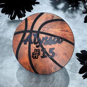 Custom Basketball 3D Wood Wall Sign / Basketball Gifts / Custom ...