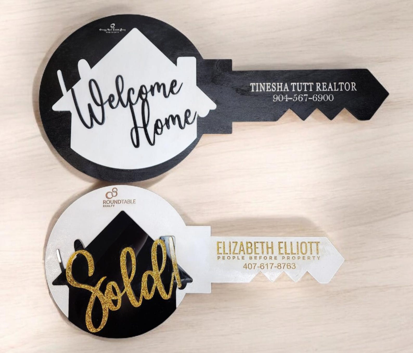 Welcome Home Realtor Key Sign / Real Estate Closing Signs / Custom Sold ...
