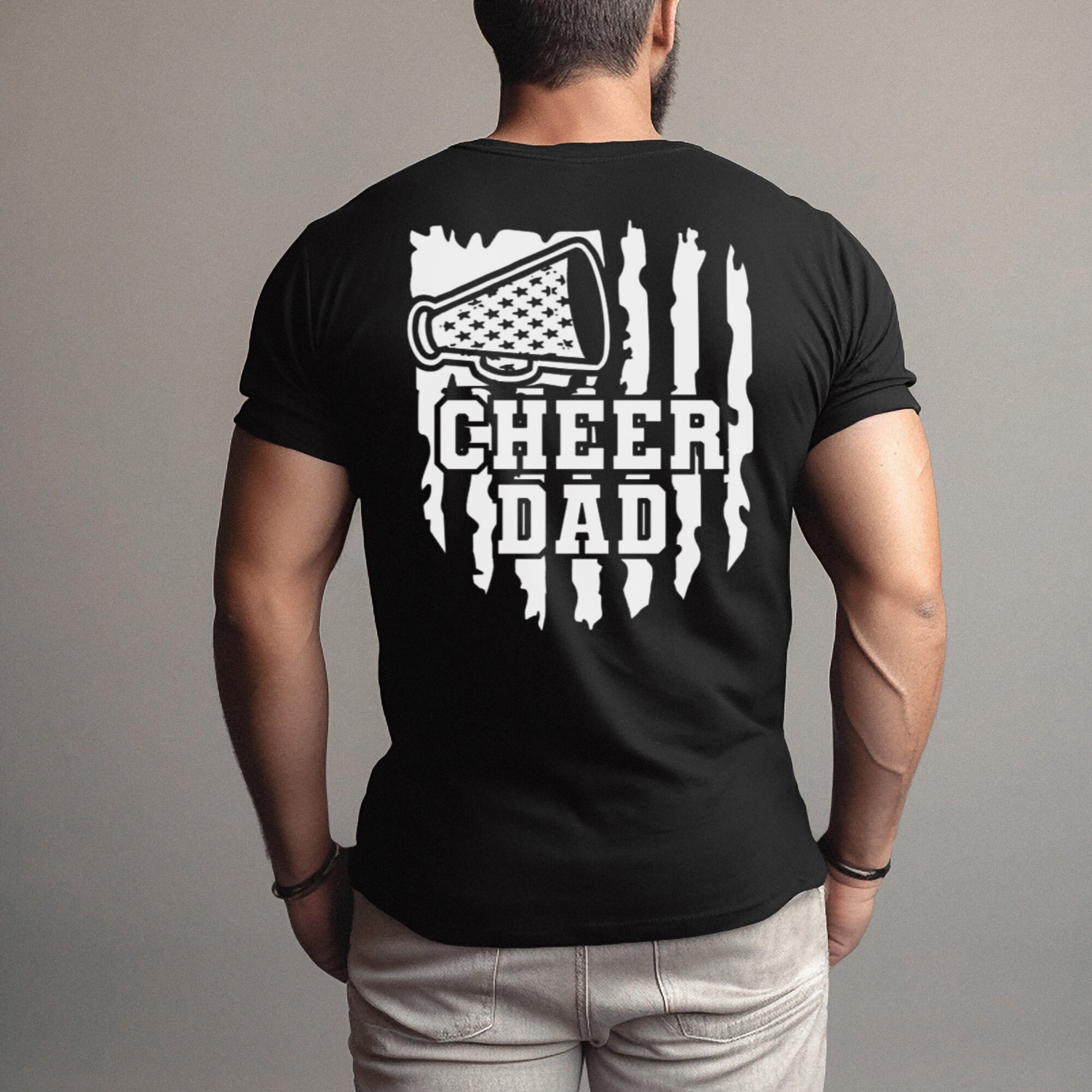 American Flag Cheer Dad Shirt / Cheerleading Dad Shirt / Cheer Shirts ...