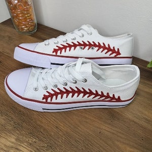 Glitter Baseball Low Top Sneakers / Custom Sneakers / Baseball Glitter ...
