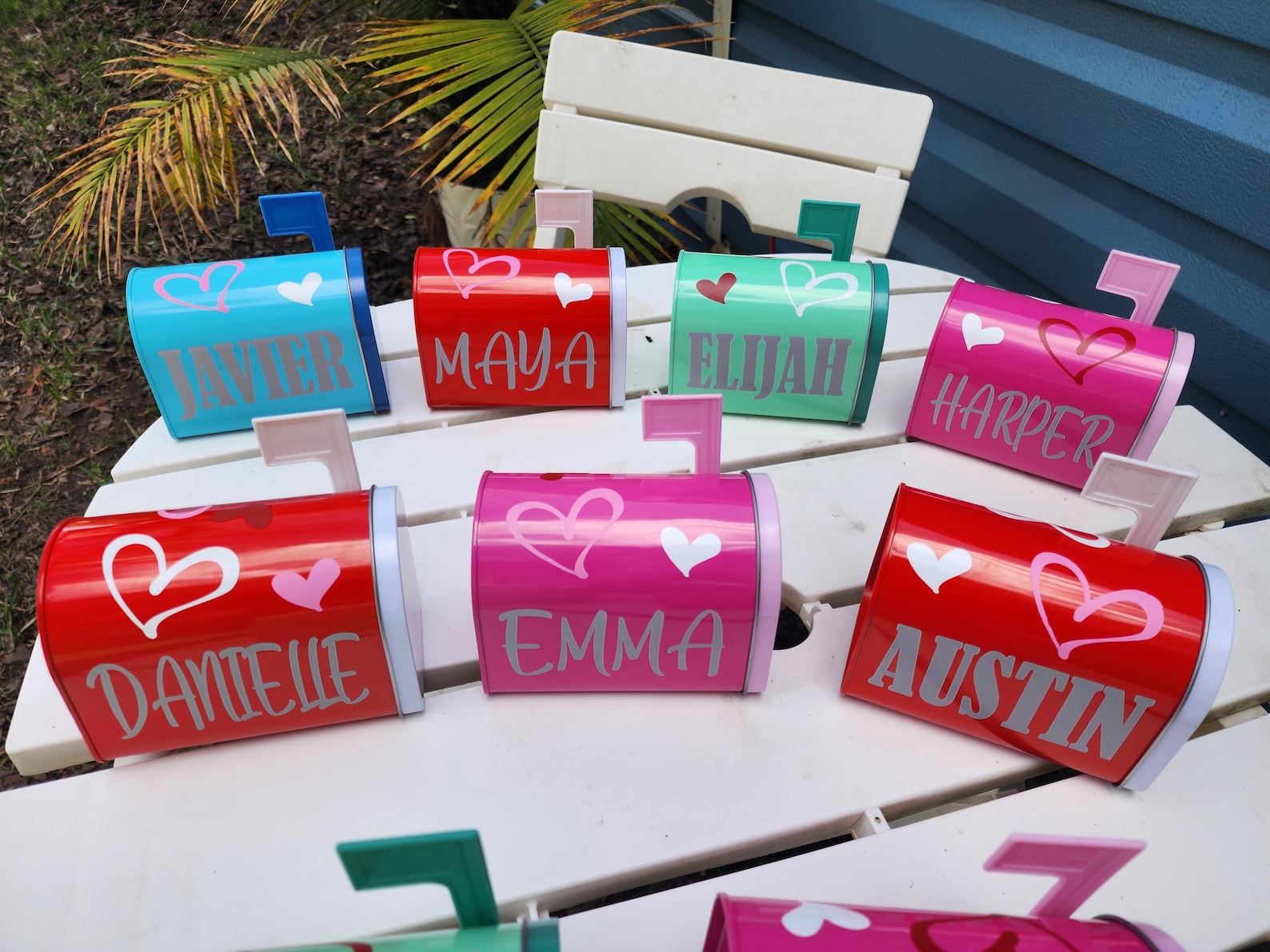 Custom Laser Engraved Kids Valentines Mailbox / Cute Valentine's Day ...