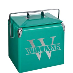 Custom Laser Engraved 12 QT. Retro Cooler / Custom Coolers / Real ...