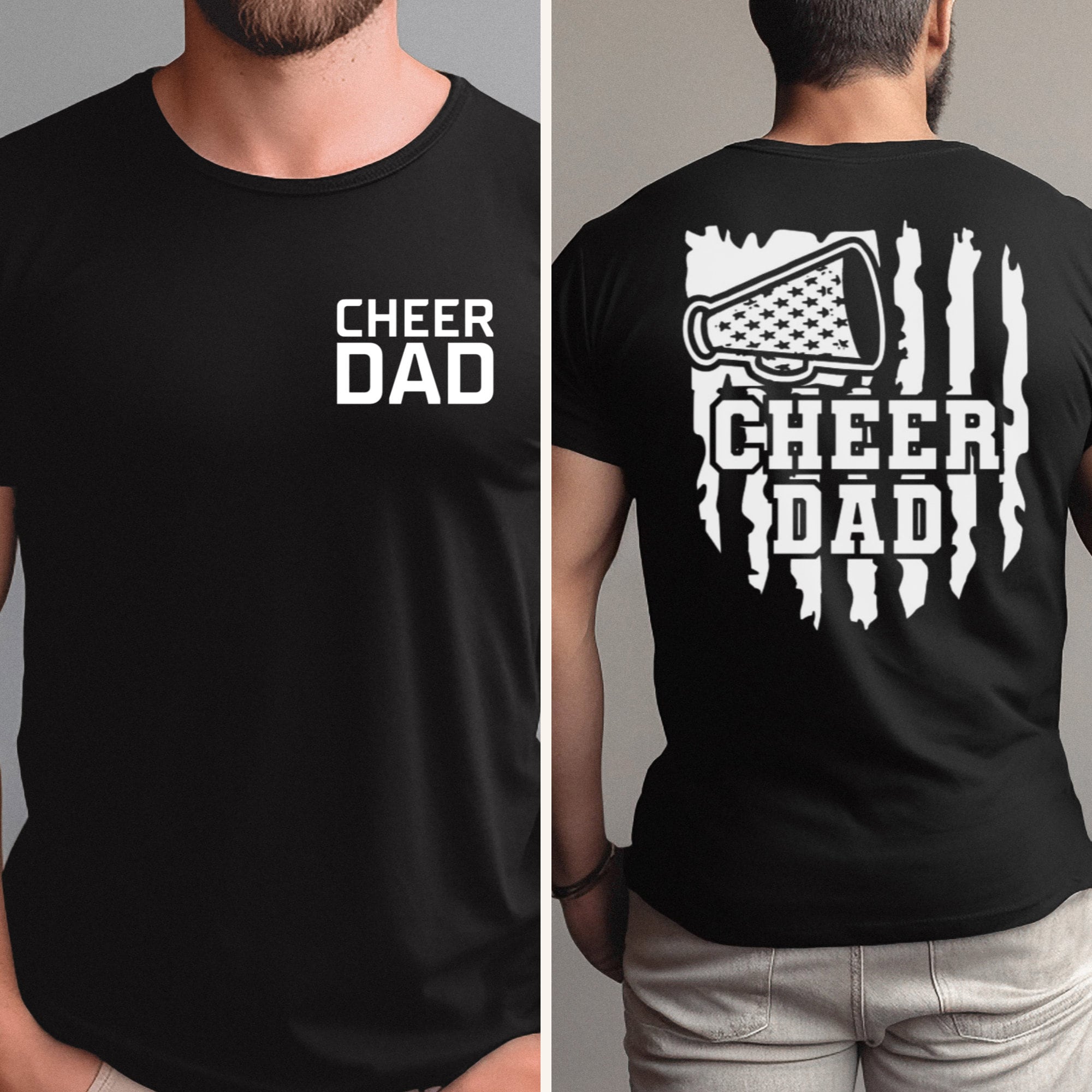 American Flag Cheer Dad Shirt / Cheerleading Dad Shirt / Cheer Shirts ...
