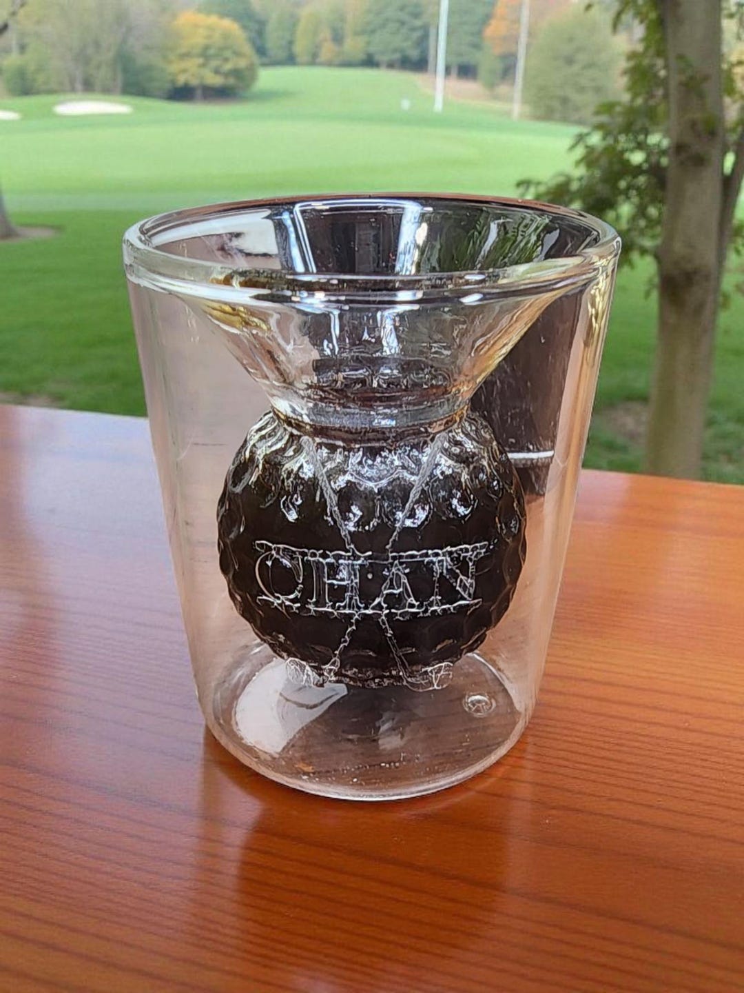 Custom Laser Engraved Golf Ball Shot Glass / Golf Gifts / Personalized ...