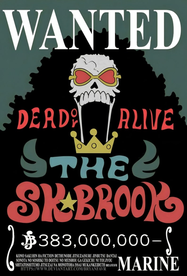 Nuevos carteles de recompensas de One Piece Todo el equipo de Strawhat ...