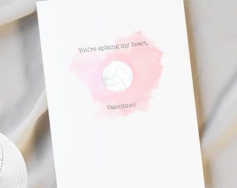 Printable Volleyball Valentines - Valentines Day - Etsy