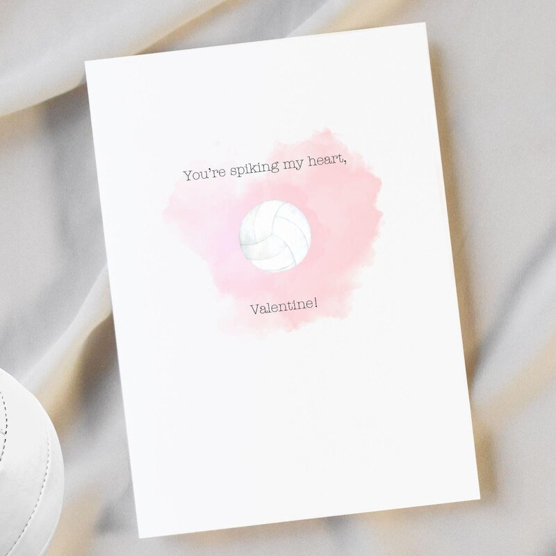 Volleyball Valentine - Etsy