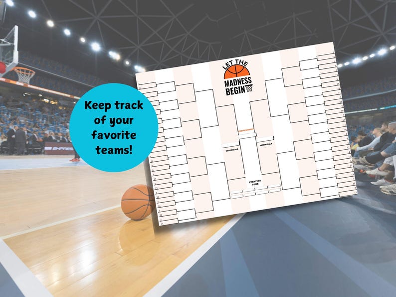 Basketball Madness Tournament Brackets Printable College Basketball ...