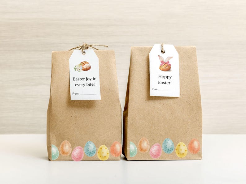 Easter Bread Gift Tags Printable Fresh Sourdough Bread Tags Easter ...