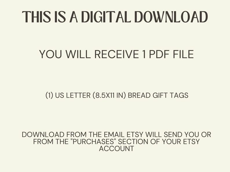 Christmas Bread Gift Tags Printable Sourdough Holiday Gift Tags With ...