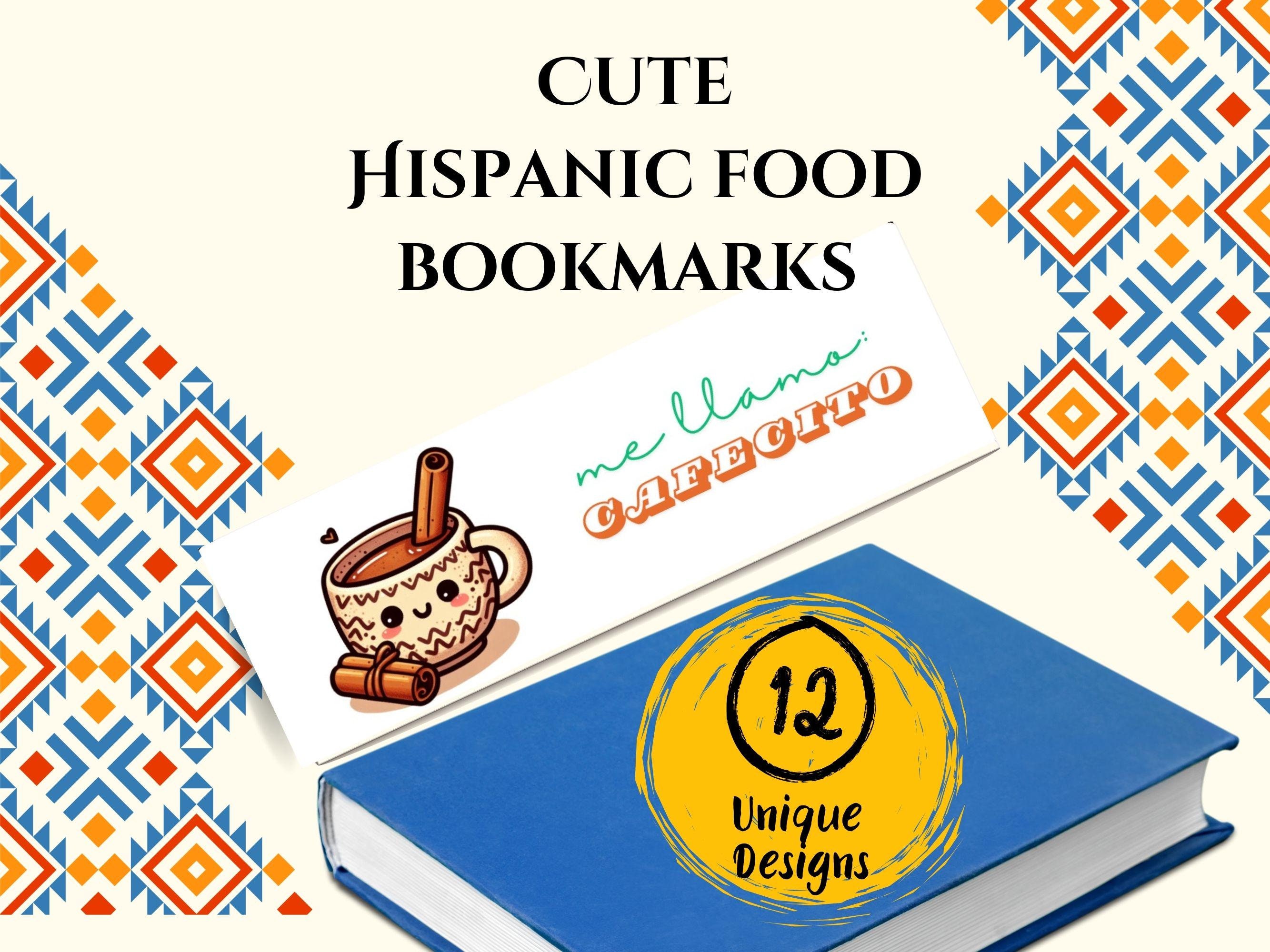 Hispanic Food Printable Bookmarks Hispanic Heritage Month Activity - Etsy