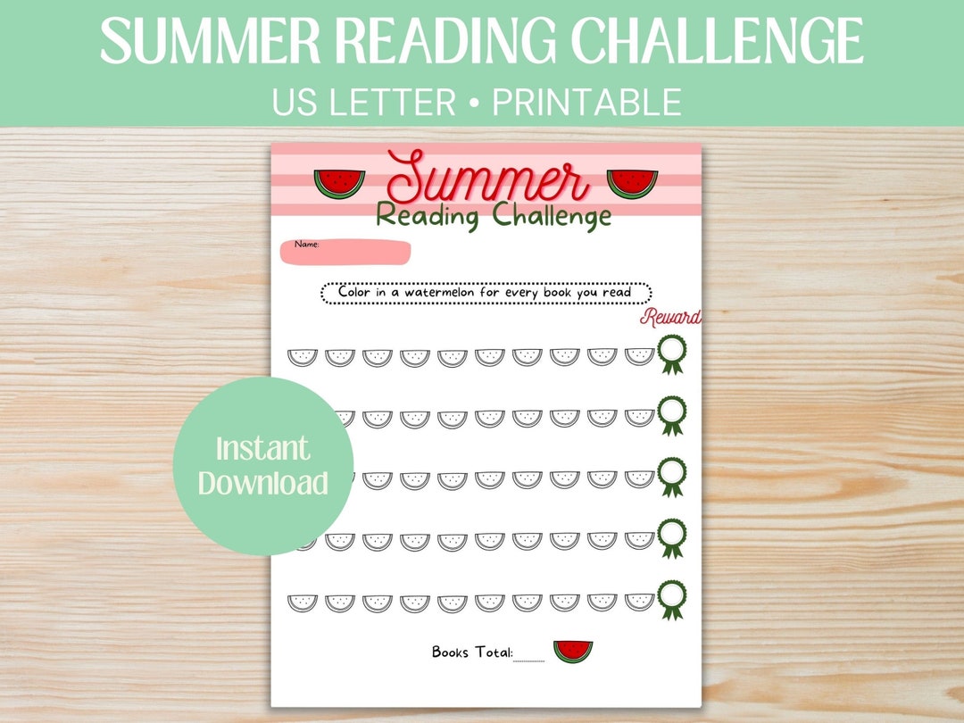 Summer Reading Progress Tracker for Kids - Etsy