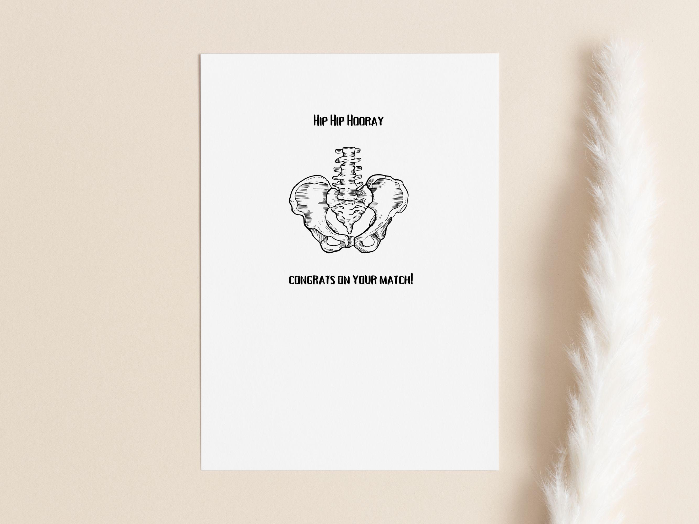 Orthopedic Residency Match Day Printable Greeting Card Medical Student ...