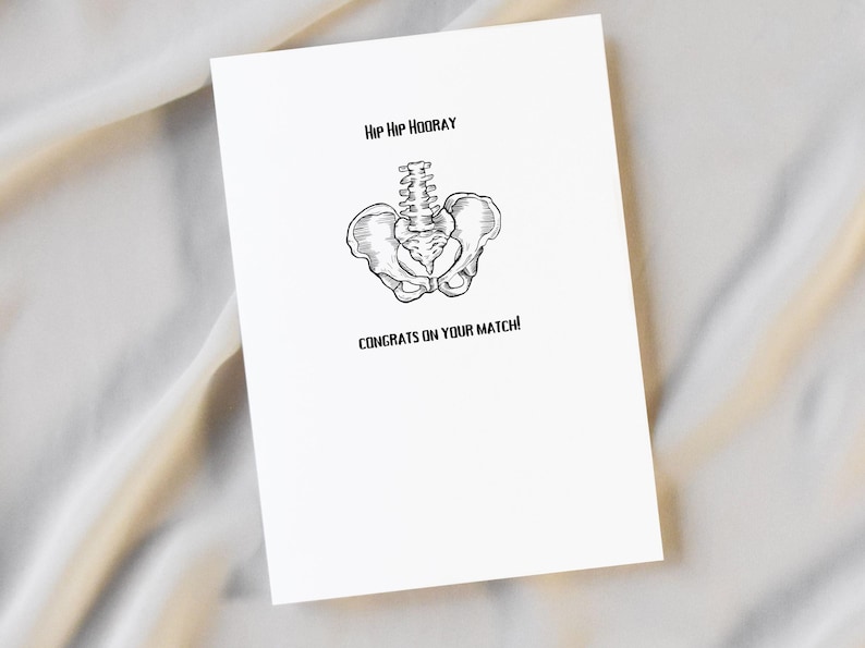 Orthopedic Residency Match Day Printable Greeting Card Medical Student ...