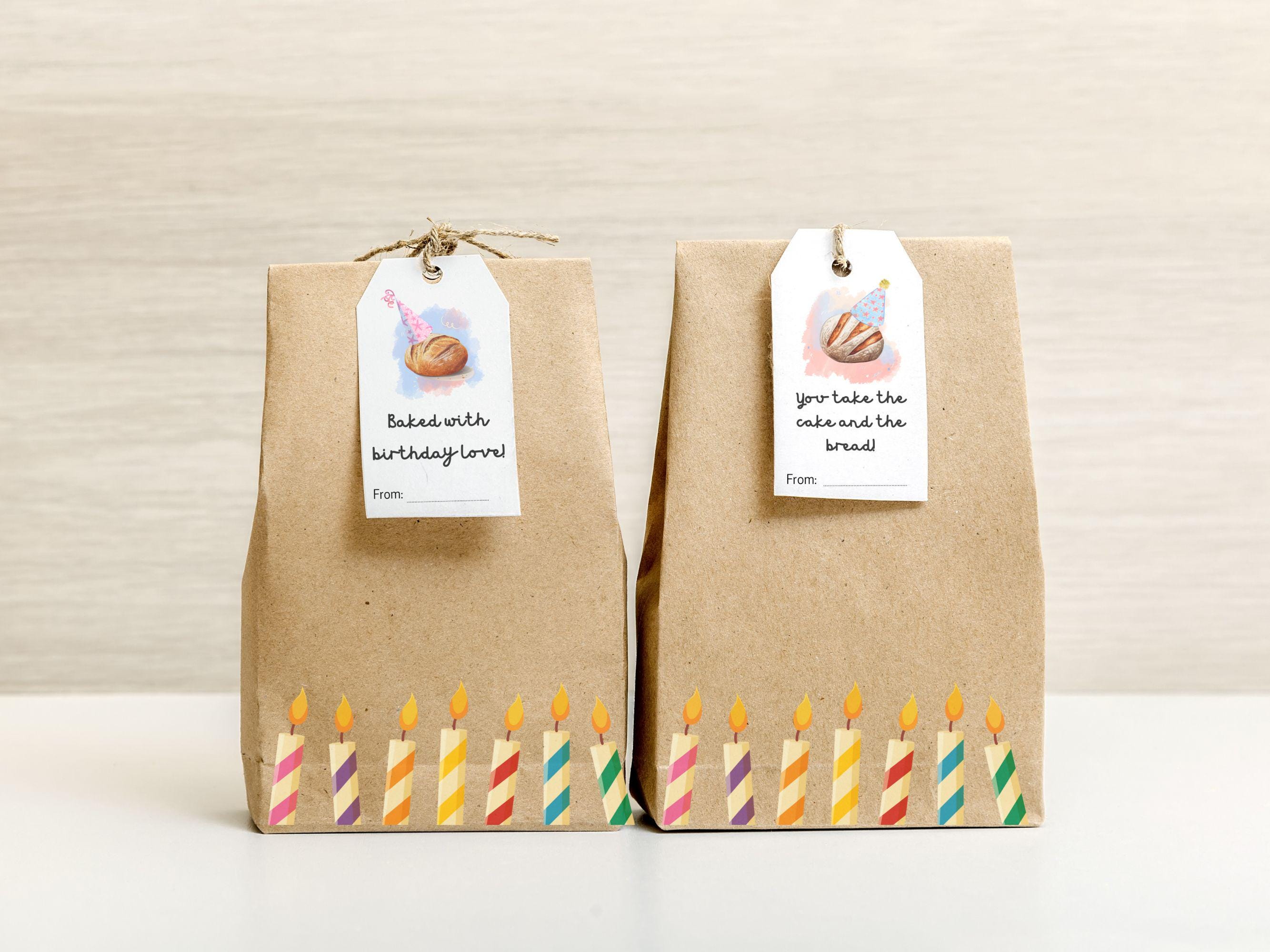 Birthday Bread Gift Tags Printable Sourdough Bread Tags Birthday Bread ...
