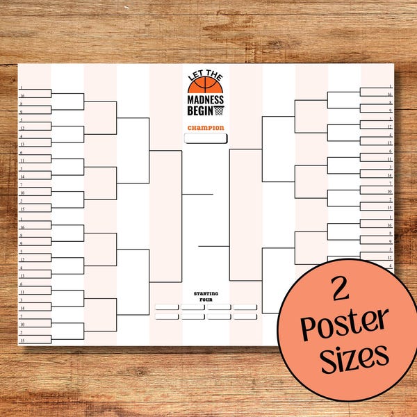 Ncaa March Madness Poster - Etsy