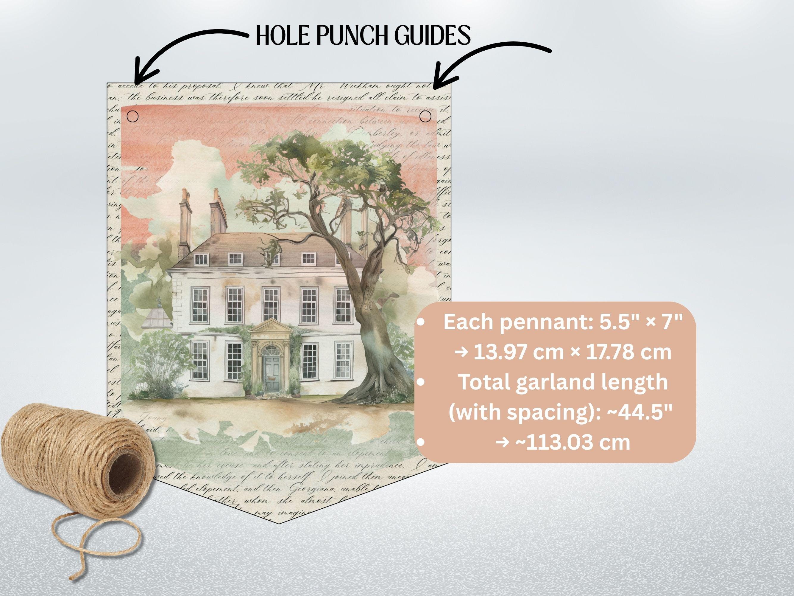 Pride and Prejudice Garland Printable Jane Austen Party Garland Pride ...
