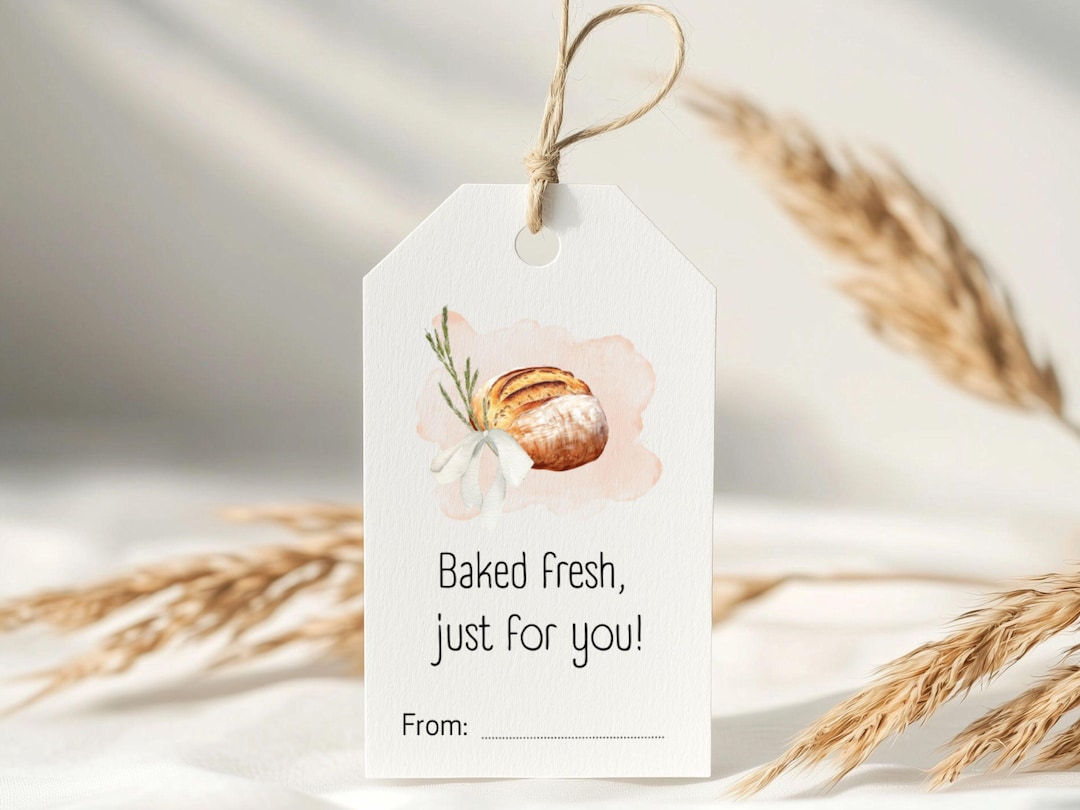 Sourdough Bread Gift Tags Printable Fresh Sourdough Bread Tags Bread ...