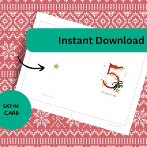 12 Days of Christmas Printable Card Bundle Unique Christmas Cards - Etsy