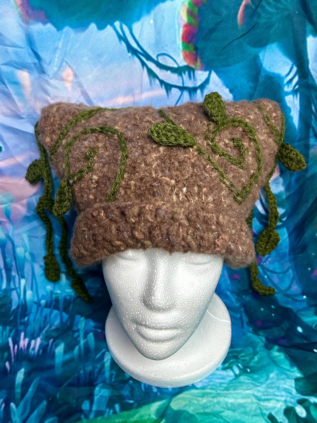 Fairycore Crochet Hat- Cottagecore Festival Hat, Nature-inspired Rave ...