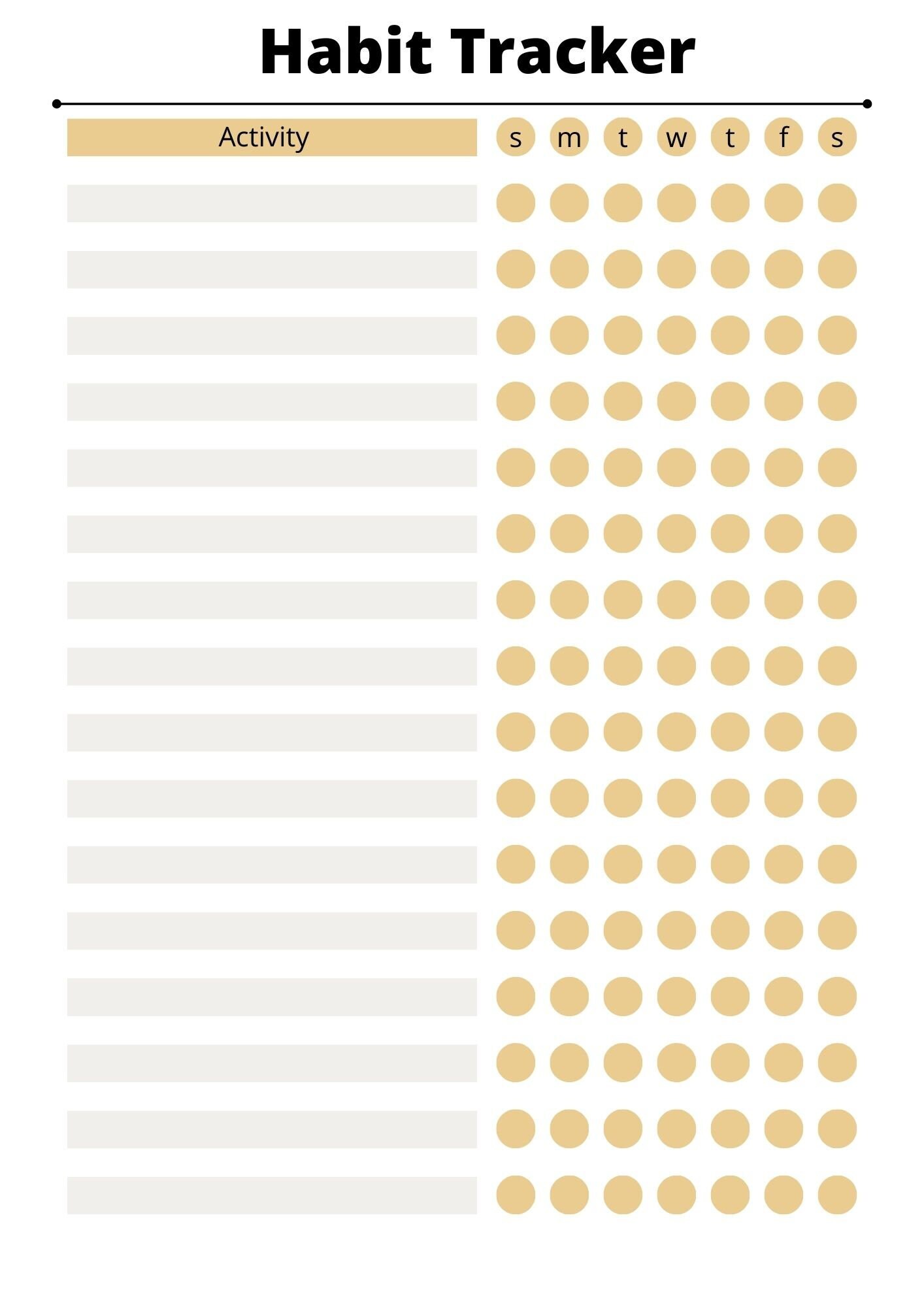 Weekly to Do List and Habit Tracker Bundle - Digital Download and ...