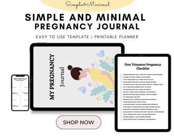 Pregnancy Planner Printable, Printable Pregnancy Journal, Expecting Mom ...
