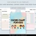 Chore Chart for Multiple Kids Daily Checklist Canva - Etsy